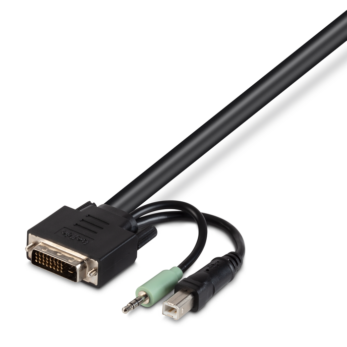 TAA DVI/USB/AUD SKVM CBL, DVI-D M/M; USB A/B | Belkin CA